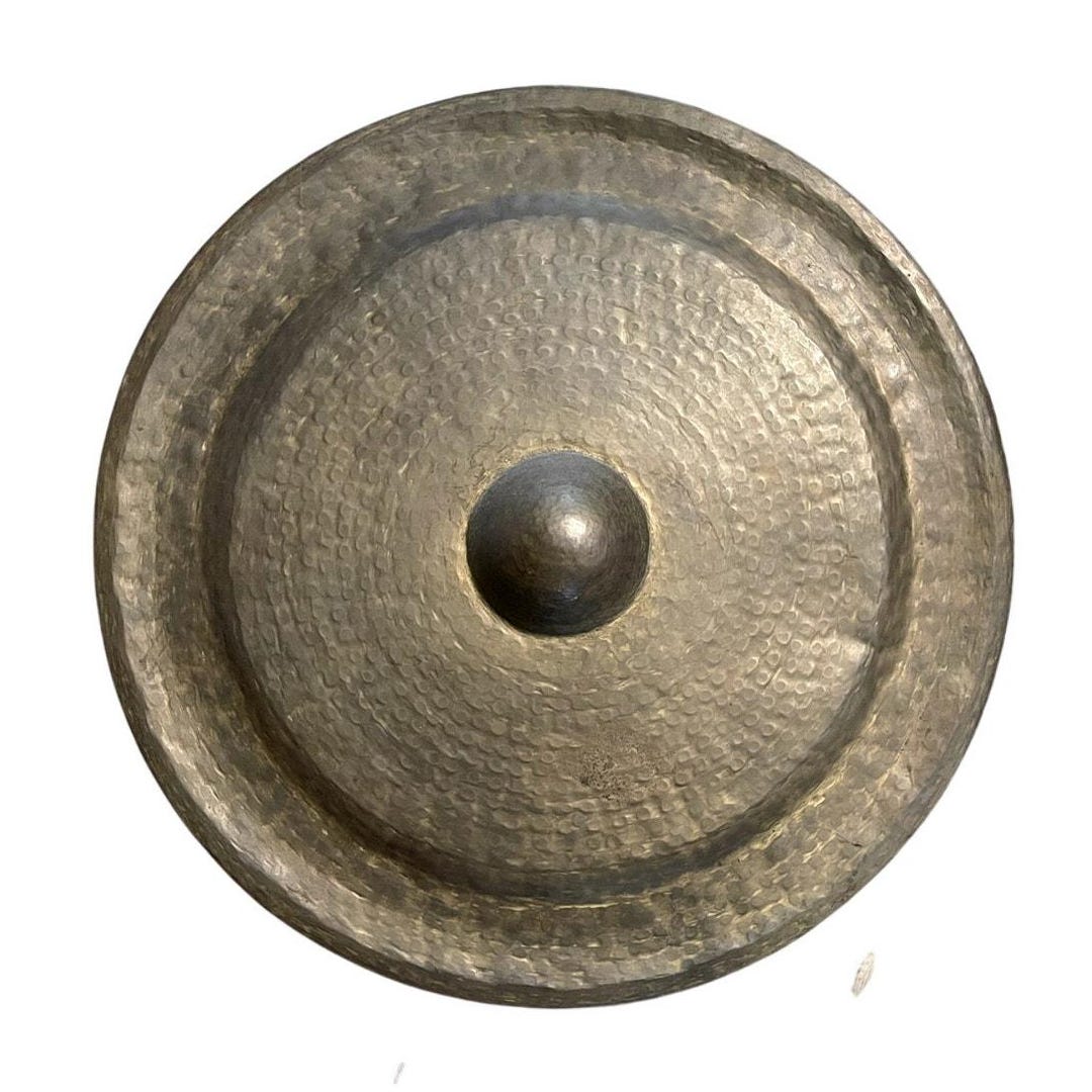 Large Hand-hammered Brass Nipple Gong Southeast Asian 30 Inch Wide - Etsy