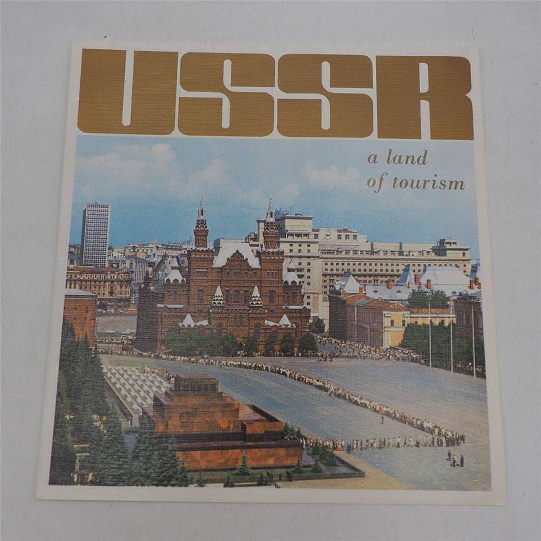 USSR Soviet Union Land of Tourism Pamphlet Brochure 1960's - Etsy