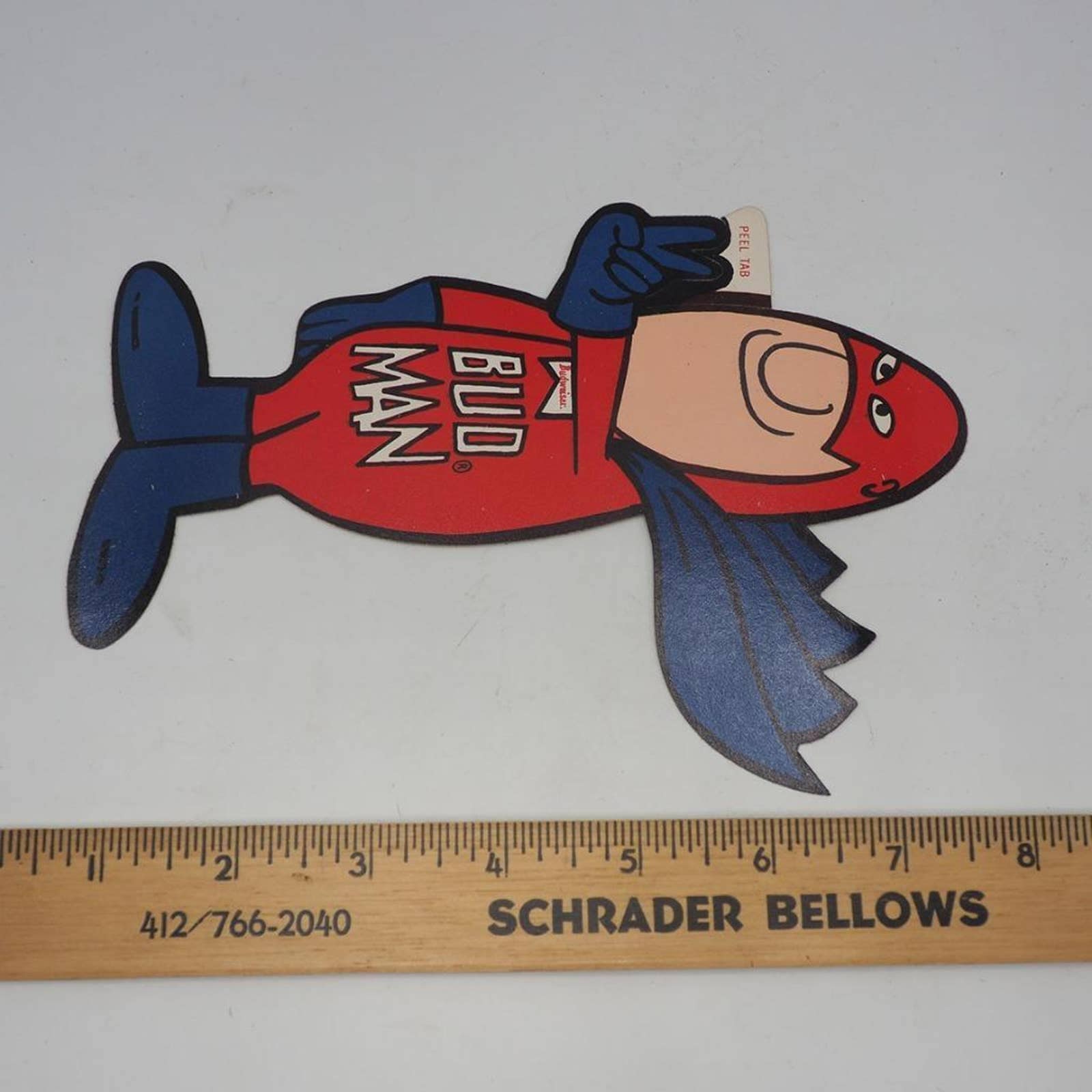 BUD MAN Budweiser Beer Peace Sign Sticker Decal Cape - Etsy