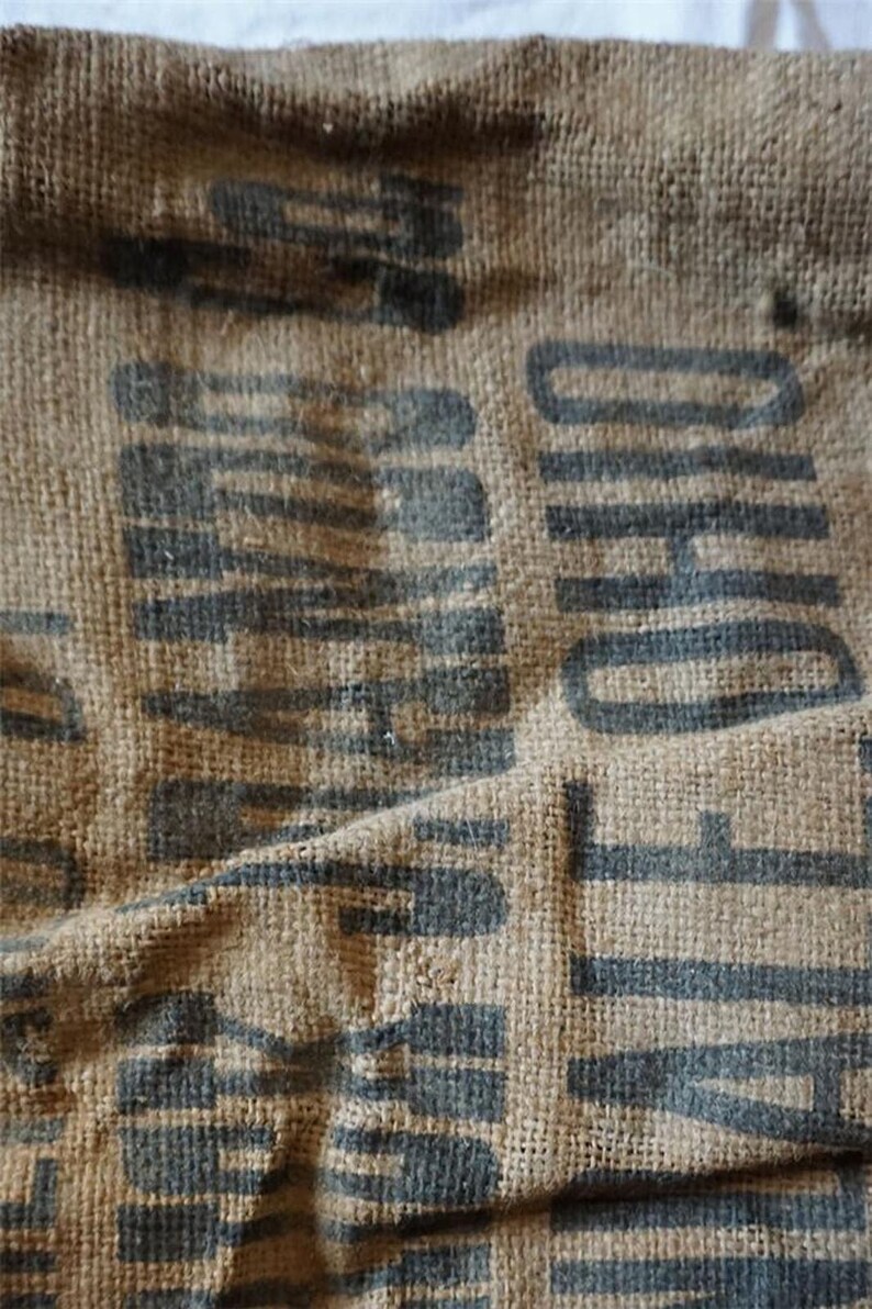 Burlap Bag Gunny Tow Sack Jute Fireclay Advertising Frederick Dand ...