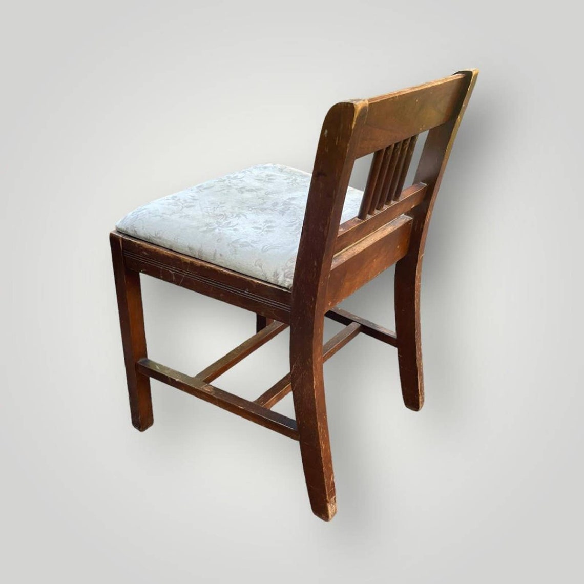 Sewing Machine Chair With Storage Seat Mid Century Early American - Etsy