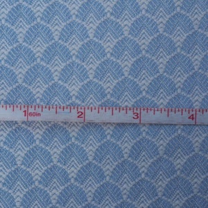 Fabric 1970's 1960's Blue Pattern Polyester Fabric 44"x64" - Etsy