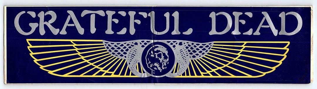 Grateful Dead Bumper Sticker Decal 1990's 1980's - Etsy
