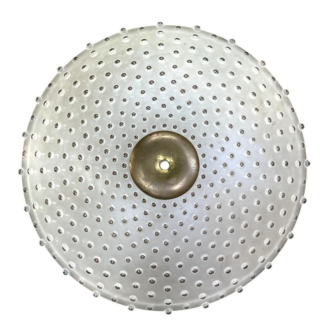 Glass Shade Lamp Sconce Ceiling Fixture Cover Clear Hobnail Mid Century ...