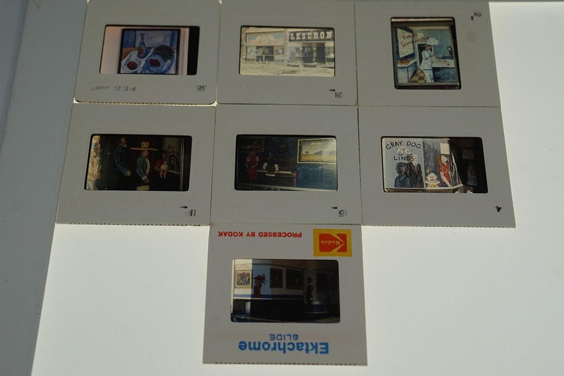 Lot of 42 Color Photograph Slides 1980's Art Painting Oneonta NY - Etsy