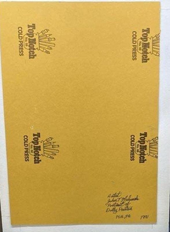 Dolly Parton Color Pastel Drawing on Paper Signed John Malewski 1991 - Etsy