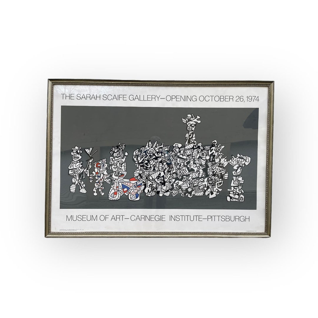 Jean Dubuffet Le Libre Echange the Sarah Scaife Gallery Opening Framed ...