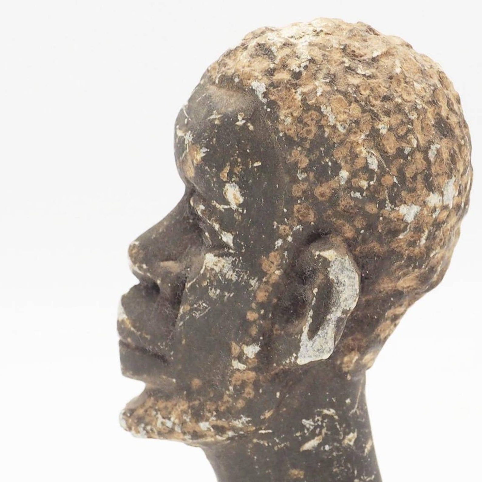 Hand Carved Stone African Head Bust Small - Etsy