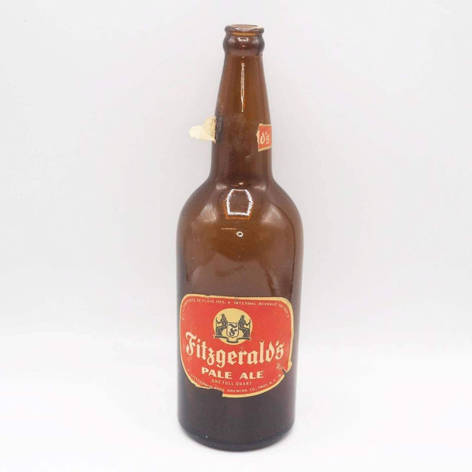Fitzgerald's Pale Ale Quart Beer Bottle Troy New York Paper Label - Etsy