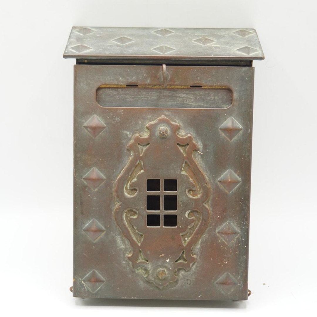 Old Vintage Antique Brass Mailbox Vertical Mount for Wall or Door - Etsy