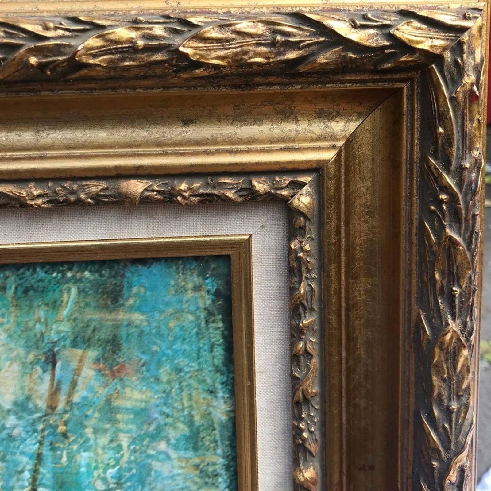 Edna Hibel Lamb of Knossos Lithograph Vintage Gilded Frame - Etsy