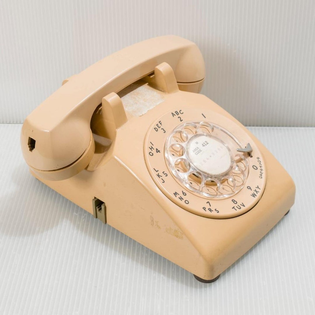Bell Systems Western Electric Rotary Telephone Tan - Etsy