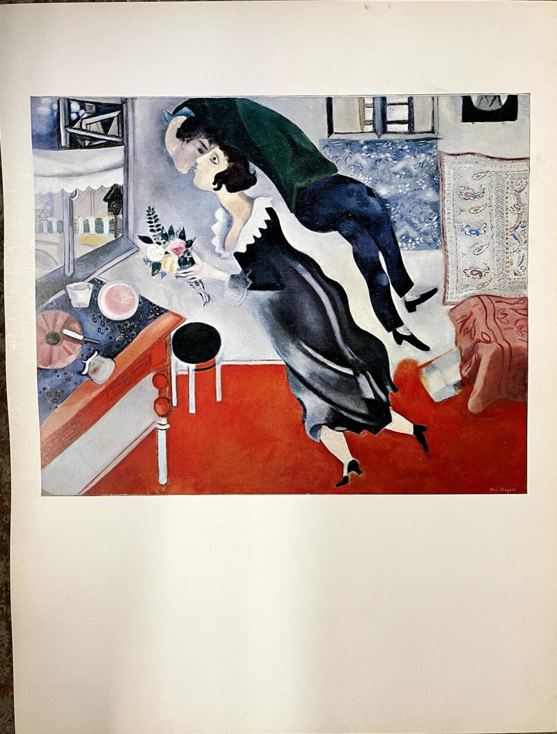 Birthday Marc Chagall Poster 1968 Reinhold Visuals Vintage - Etsy