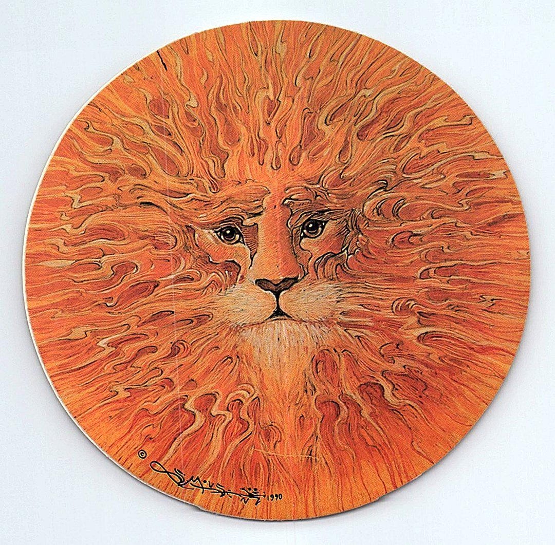 Grateful Dead Stanley Mouse Sun Lion Large Decal 5" 1990's - Etsy