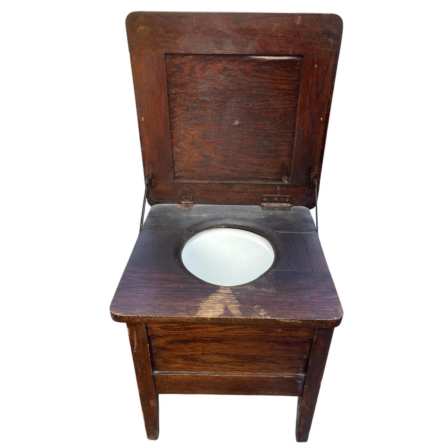 Antique Mission Oak Commode Chamber Potty Toilet Chair Child Seat - Etsy