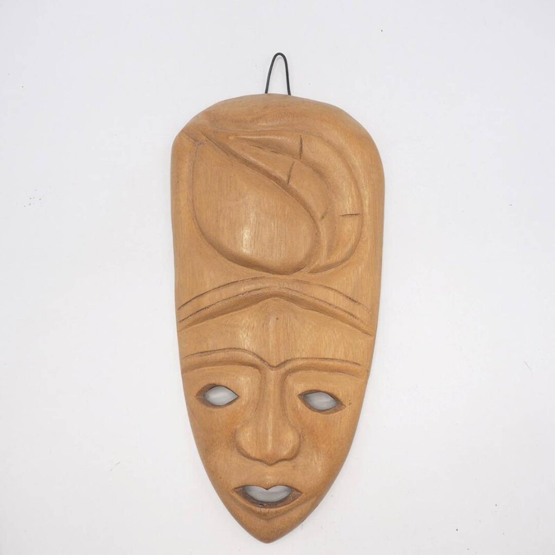 Haitian Hardwood Handcarved Mask Display Home Decor 12" - Etsy