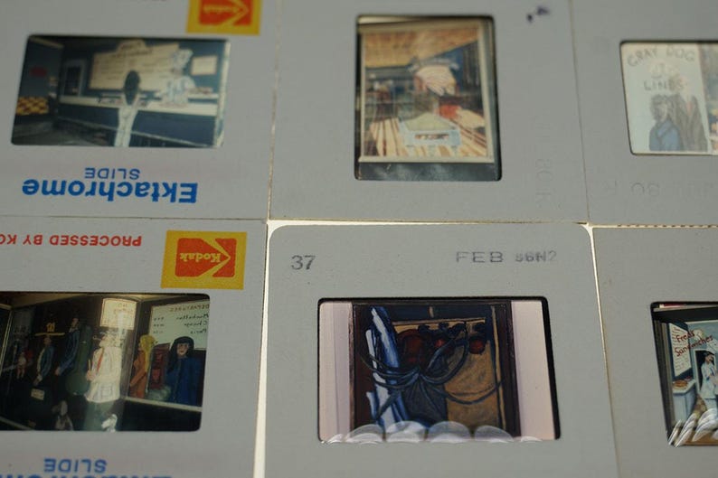 Lot of 42 Color Photograph Slides 1980's Art Painting Oneonta NY - Etsy