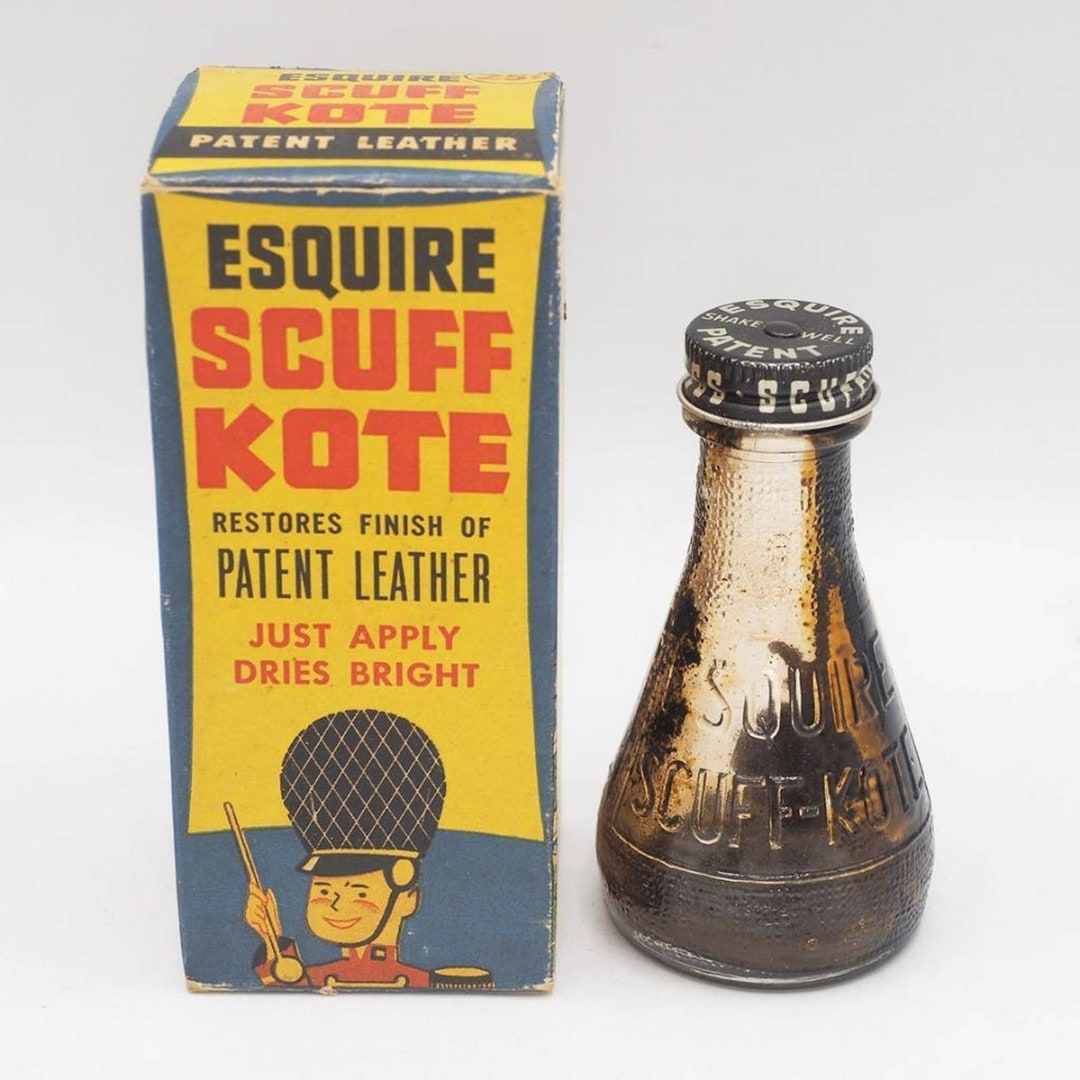 Esquire Scuff Kote Shoe Polish Bottle W/ Box - Etsy