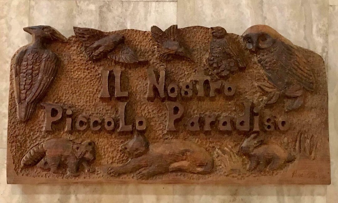 Paul Stark Home Greeting Wood Carving Sculpture Folk Art - Etsy