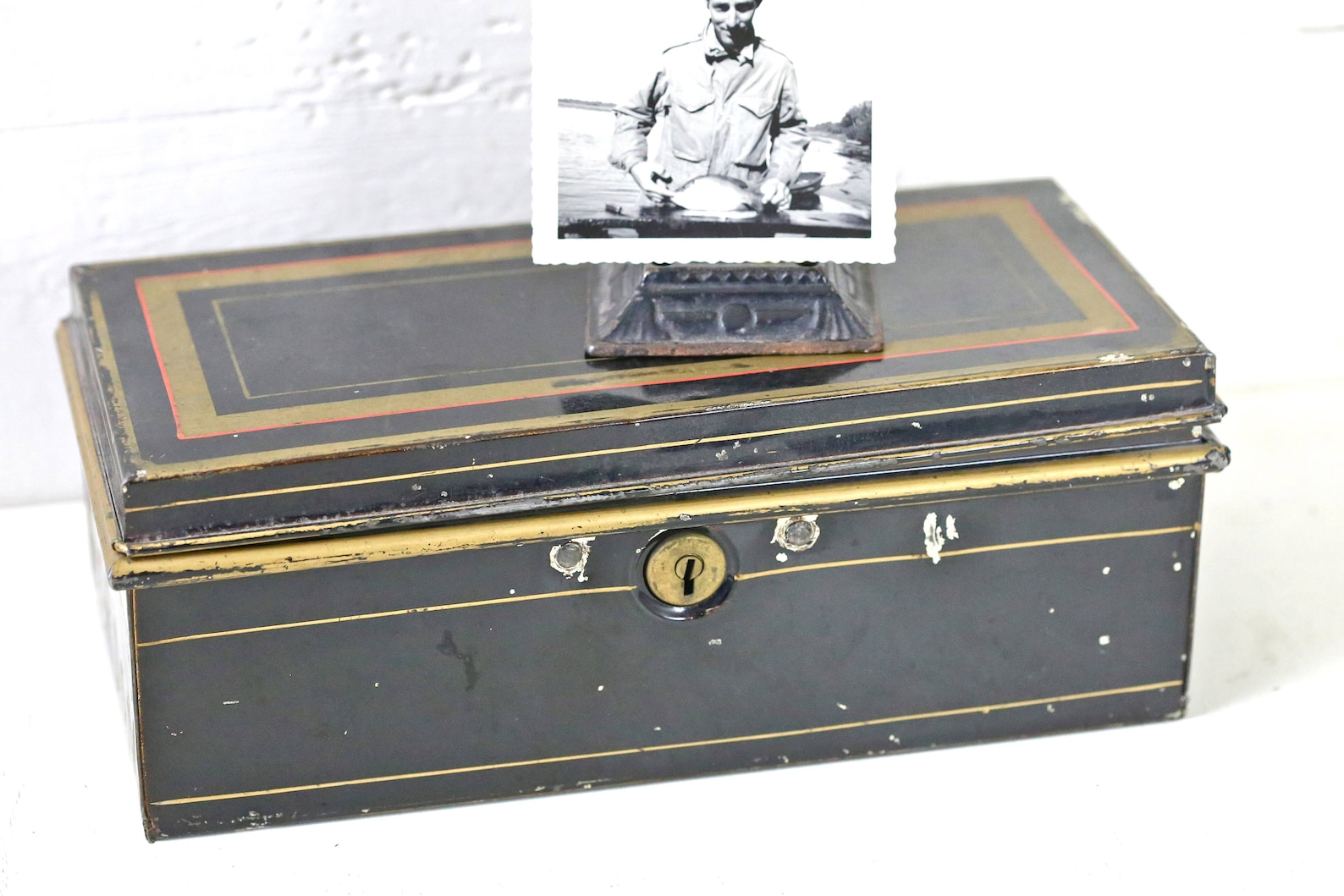 Bank Box Black Vintage Bank Box With the Name Gordon on the - Etsy