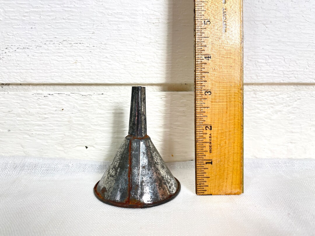 Vintage Tin Funnel | Small Tin Funnel | Vintage Kitchen Gadgets - Etsy