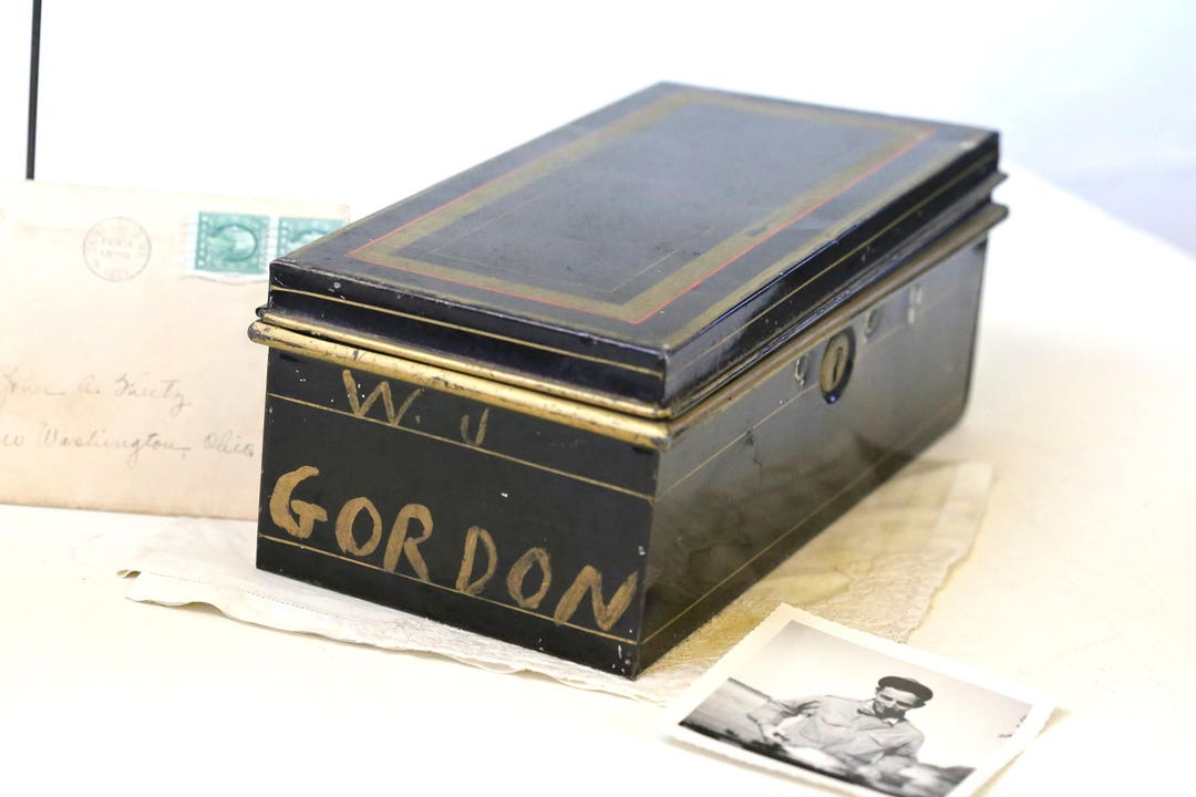 Bank Box Black Vintage Bank Box With the Name Gordon on the - Etsy