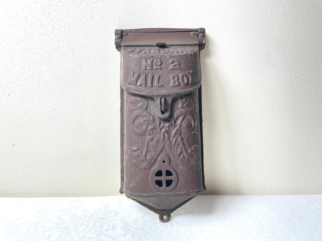 Antique Cast Iron Mailbox No 2 | Vintage Standard No 2 Mailbox in Good ...