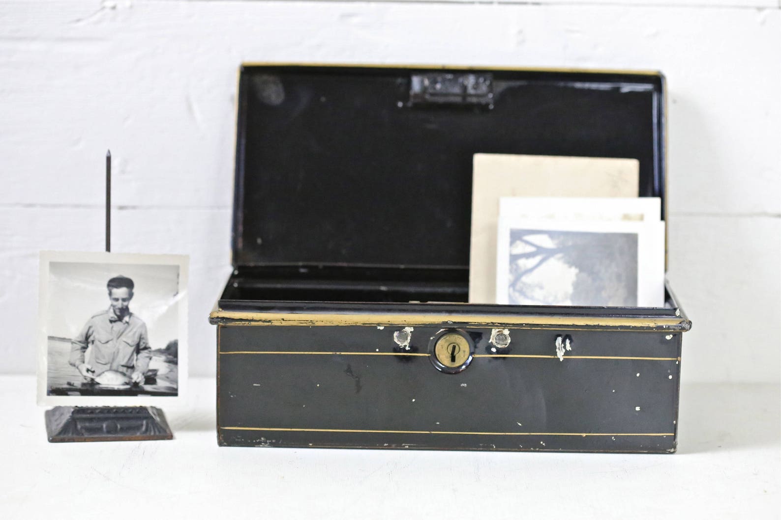 Bank Box Black Vintage Bank Box With the Name Gordon on the - Etsy