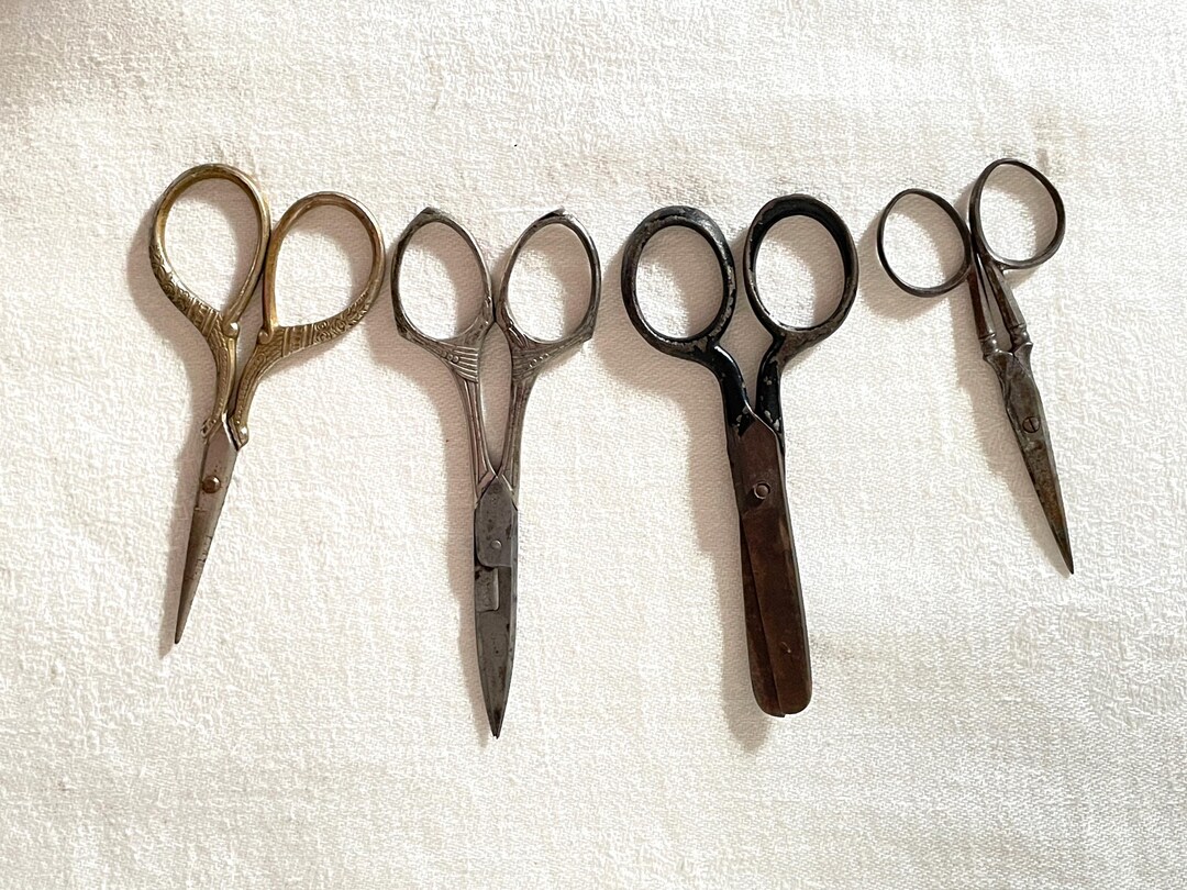 Vintage Scissors Collection: Small Antique Sewing Scissors - Etsy