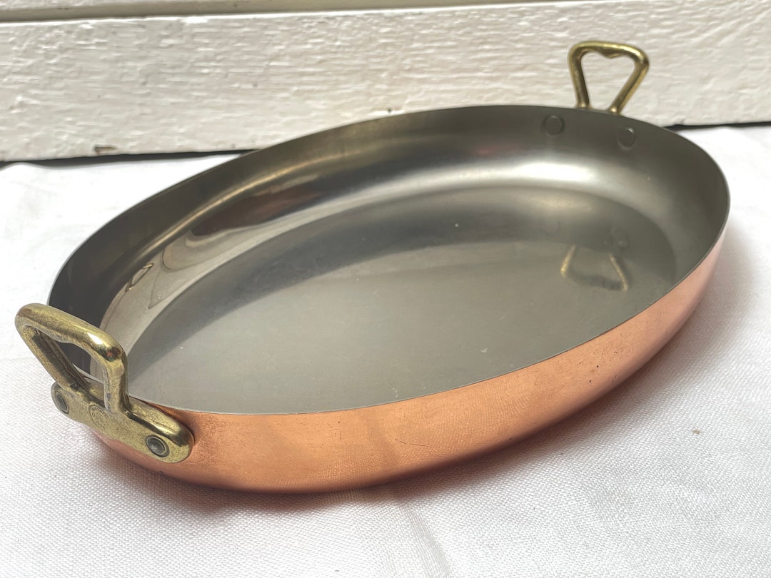 Copper Fish Pan Saute Pan Vintage Copper Pans Benjamin - Etsy