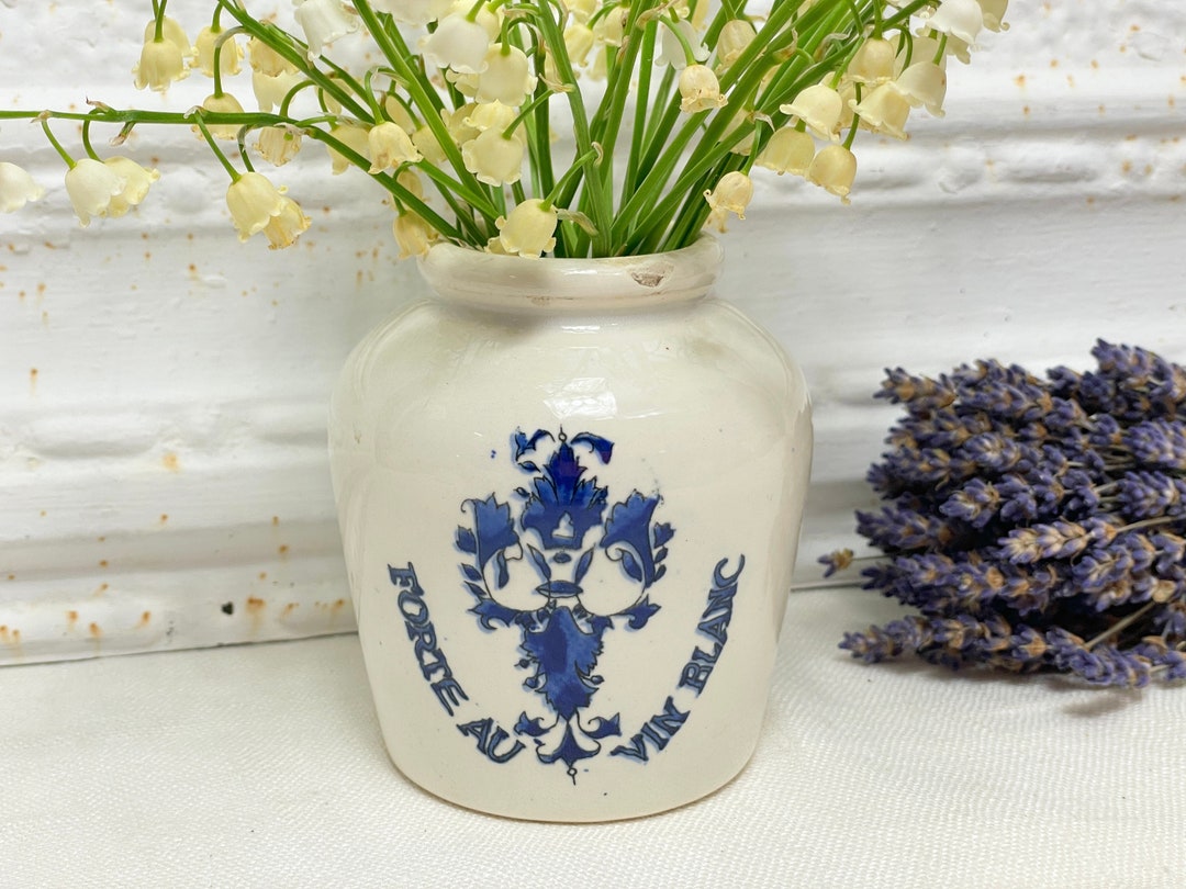 Antique French Mustard Jar Collectable White Mustard Jars From France ...