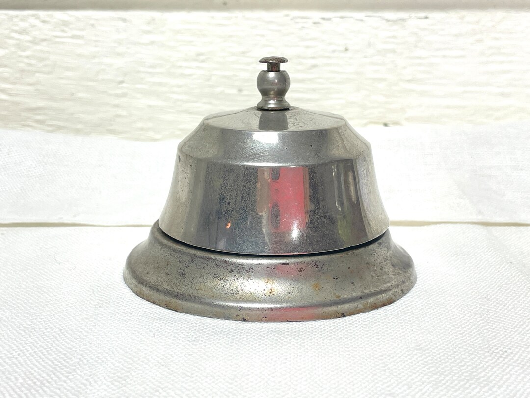 Vintage Bell Hotel Bell, Front Desk Bell Teachers Desk Bell Vintage ...