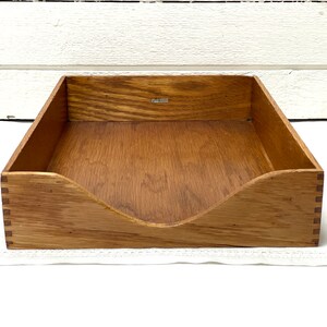 Vintage Wood Office Tray Preowned Wooden Office Tray Fully Restored ...