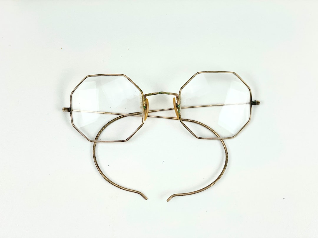Antique Wire Glasses Vintage Stop Sign Eyeglasses - Etsy