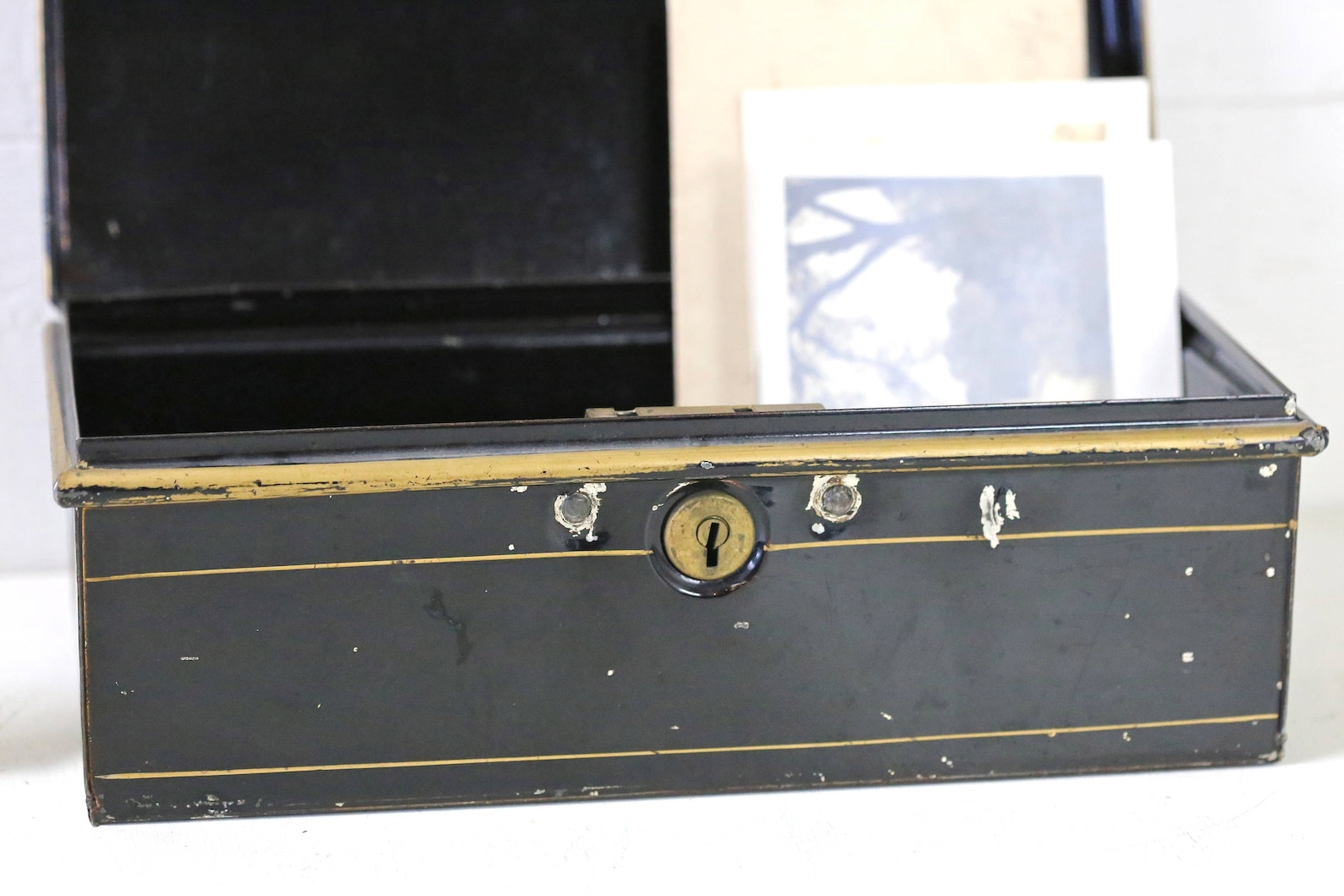 Bank Box Black Vintage Bank Box With the Name Gordon on the - Etsy