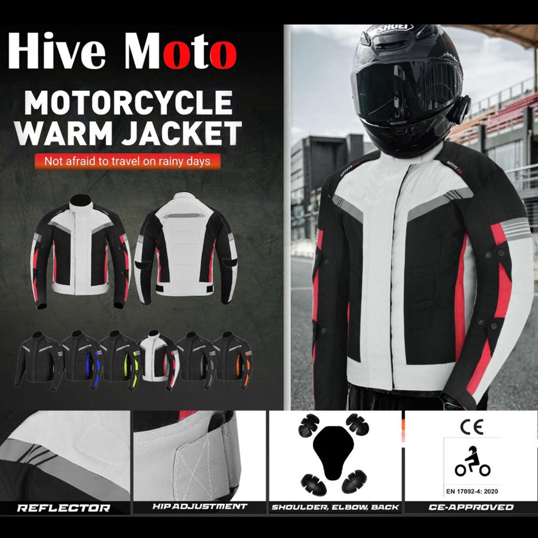 Motorcycle Gear PROFIRST Motorcycle Jacket - CE Armored Waterproof ...