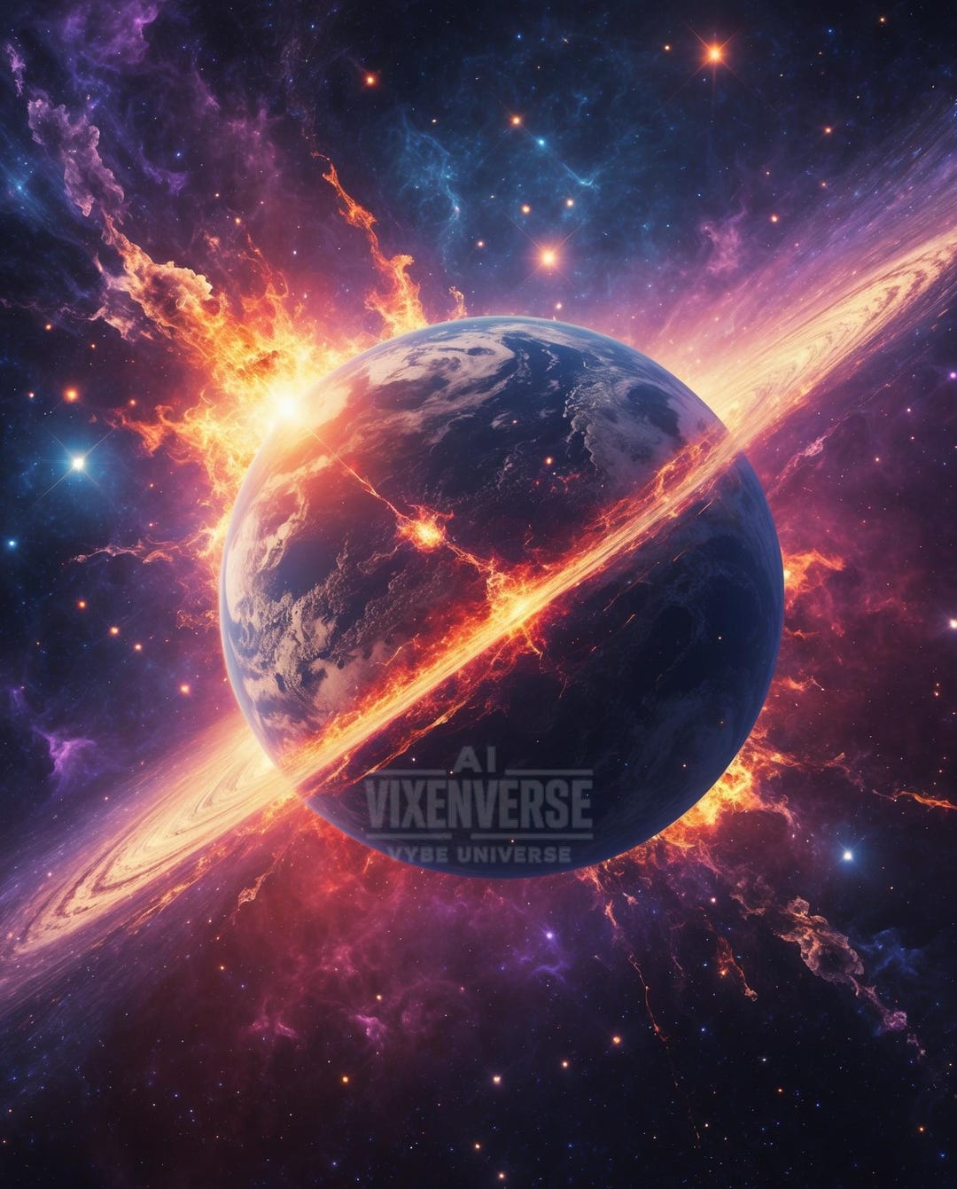 Earth’s Final Moment – Exploding Planet in Deep Space | Bold Sci-fi ...