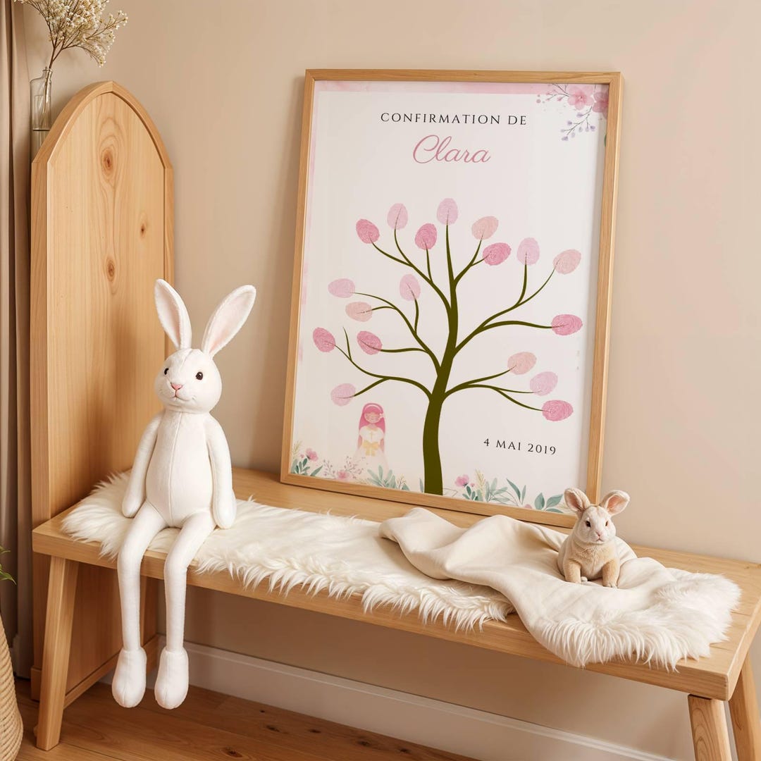 Personalized Fingerprint Tree Poster for Communion and Confirmation for ...