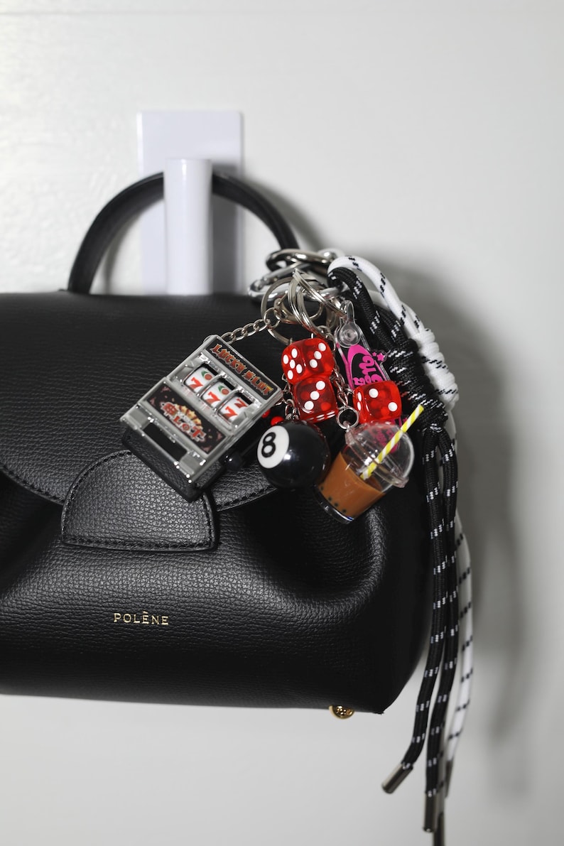 Boba Slot Machine Bag Charms Keychain Accessories for Purse Handbag - Etsy