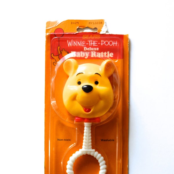 Winnie the Pooh Baby Rattle - Etsy