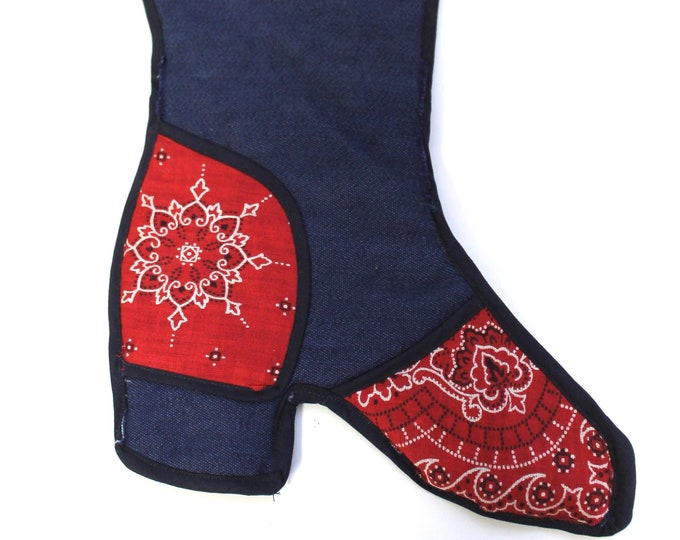 Vintage 1960's-70's Felt Christmas Stocking Shaped Like a Women's Boot ...