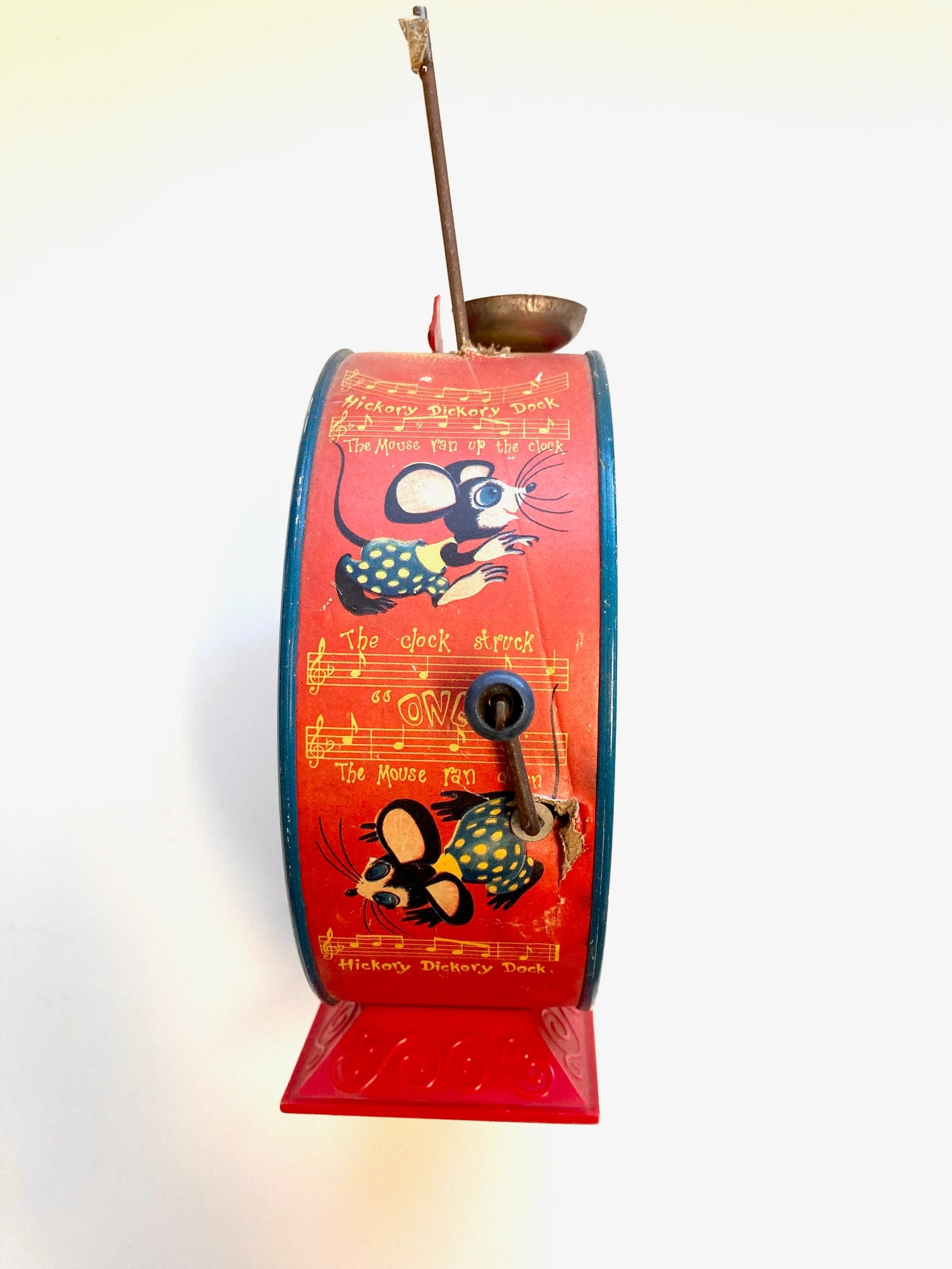 Vintage 1950's-60's Mattel Black Cat Movable Eyes Clock Toy! Hickory ...