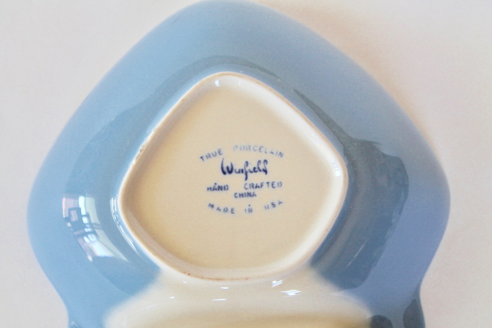 Vintage 1940's Winfield BLUE PACIFIC Divided Bowl Hand - Etsy