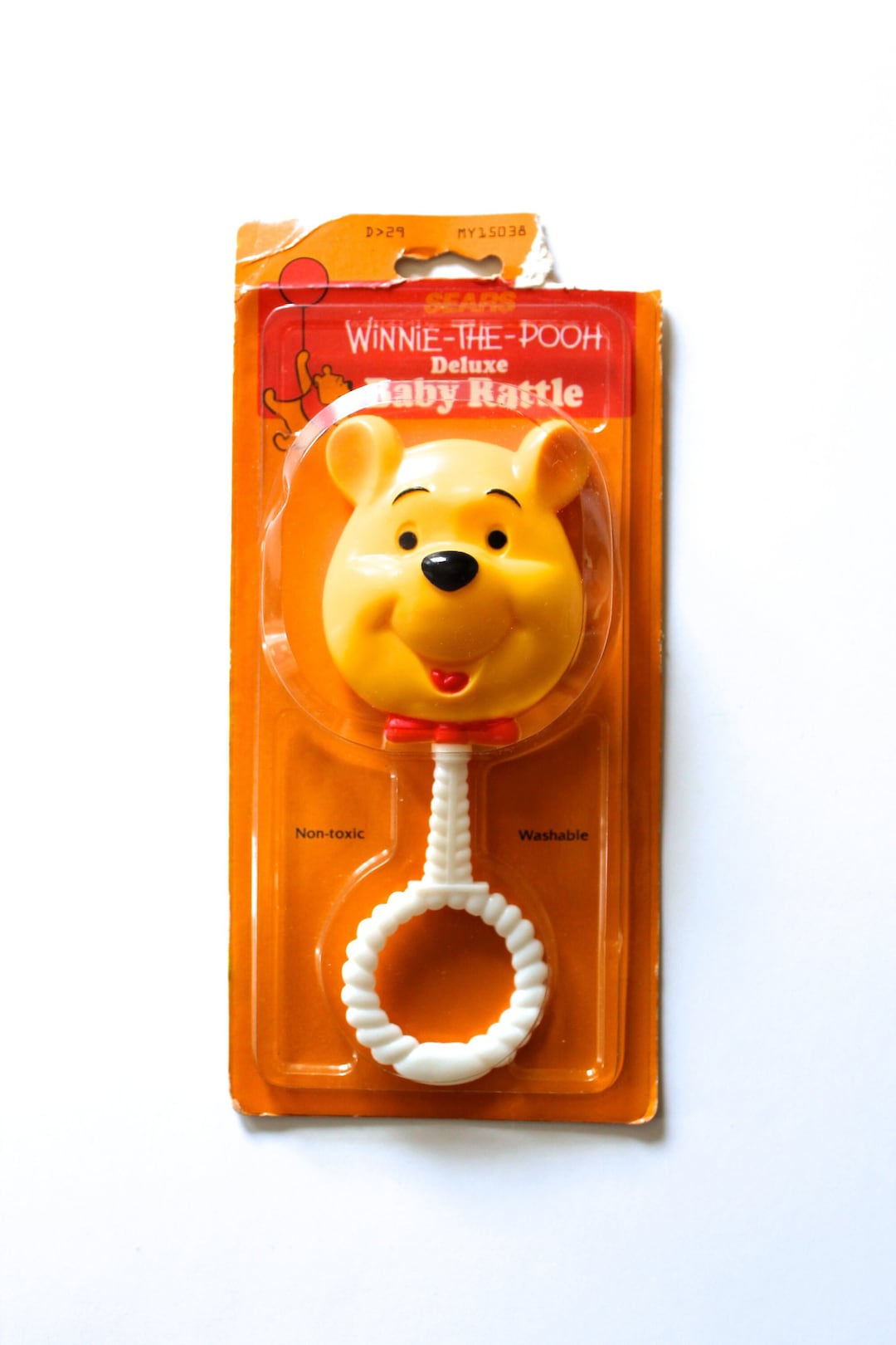 Vintage 1970's Disney Winnie the Pooh Sears Baby Rattle New in Package ...