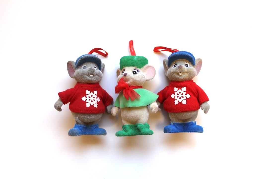 Vintage 1990's Disney the Rescuers Down Under Christmas Ornament Lot of ...