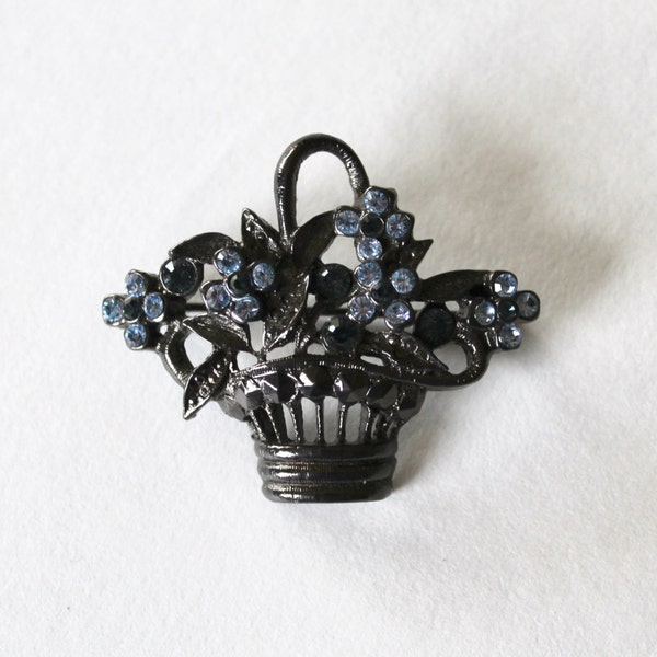Flower Basket Pin - Etsy