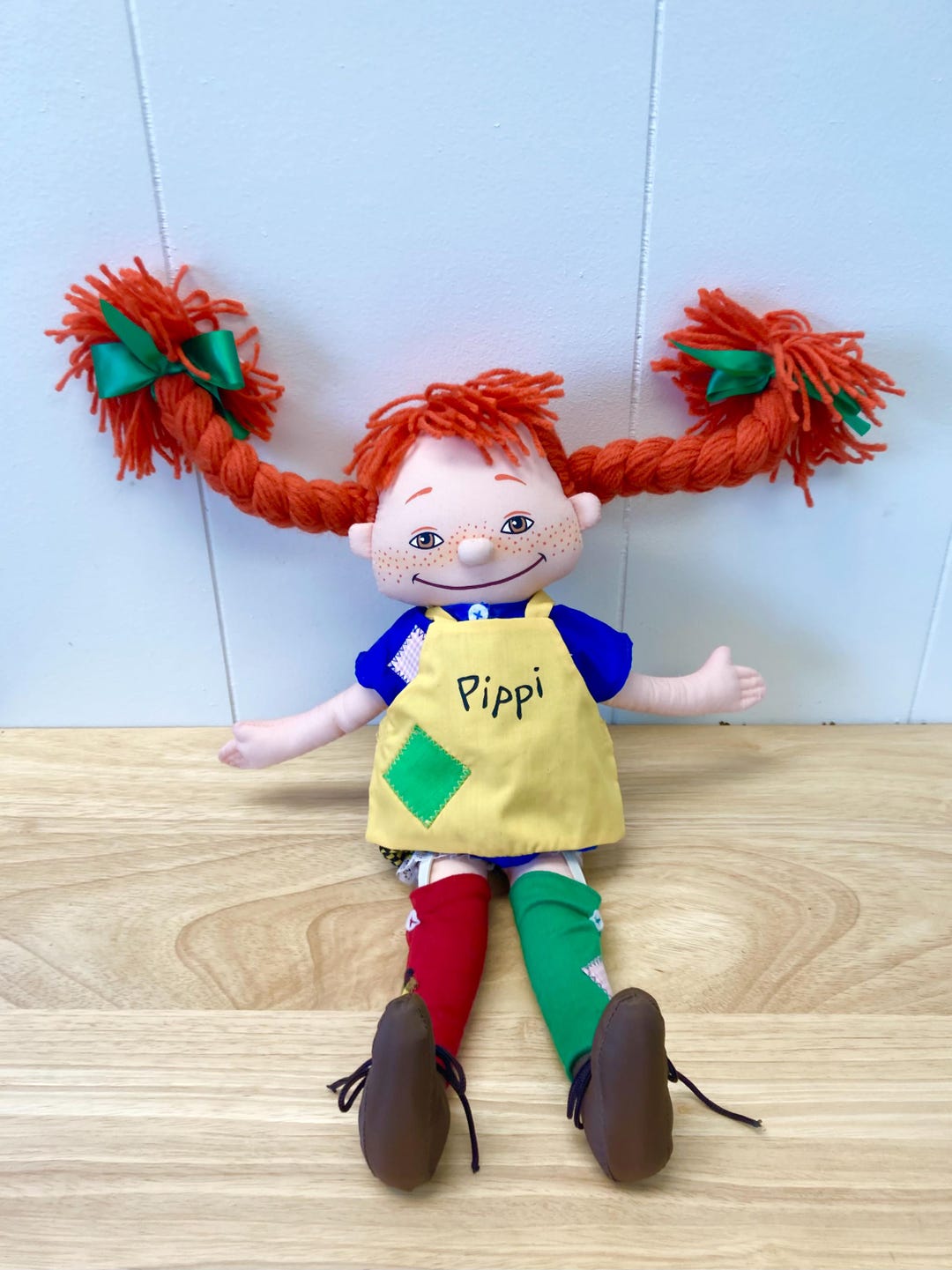 Vintage 1980's Pippy Long Stocking Plush Doll! Cute! - Etsy