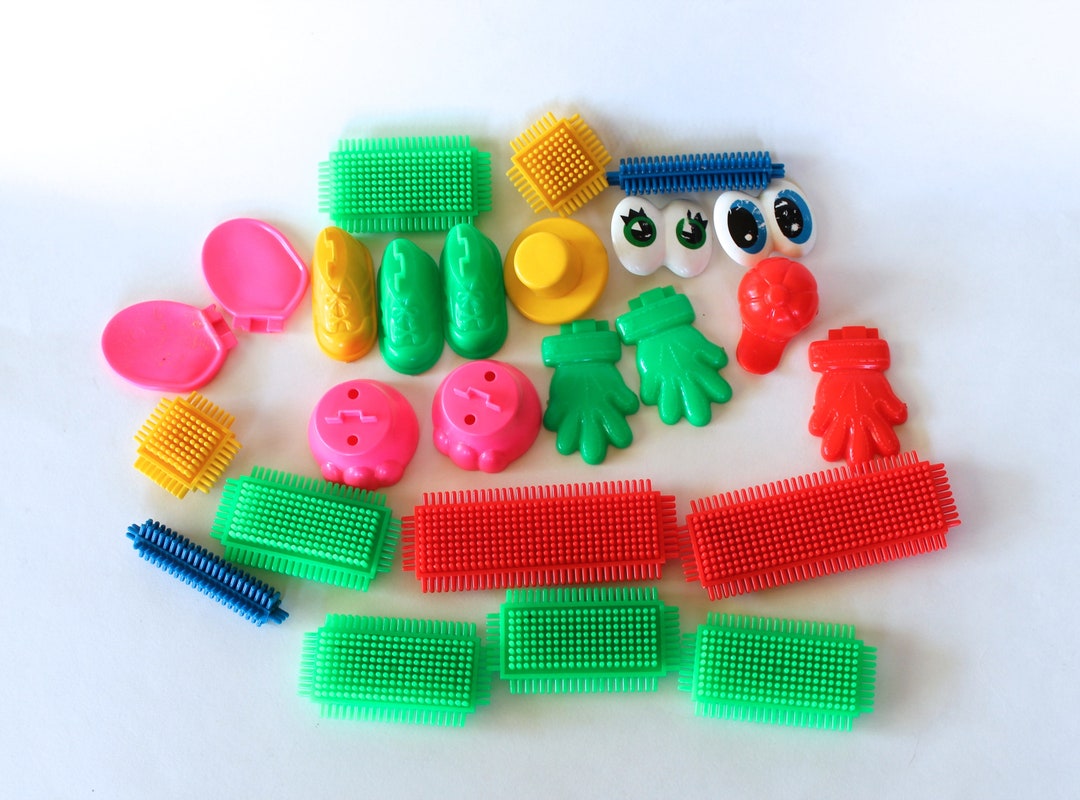 Vintage 1980's Stickle Bricks Lot Vintage Building Toys - Etsy New Zealand