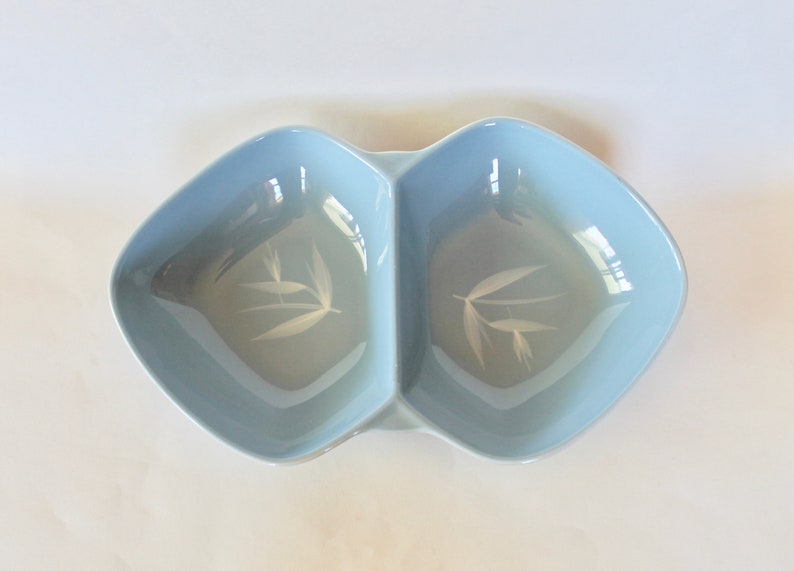 Vintage 1940's Winfield BLUE PACIFIC Divided Bowl Hand - Etsy