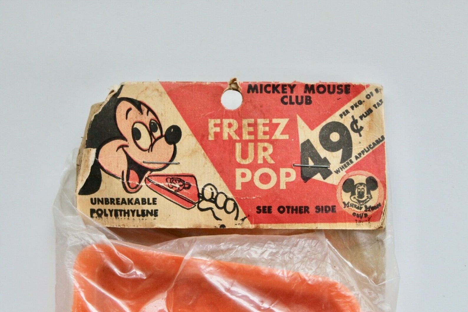 Vintage 1950's Disney Mickey Mouse Freez up Pop Popsicle - Etsy